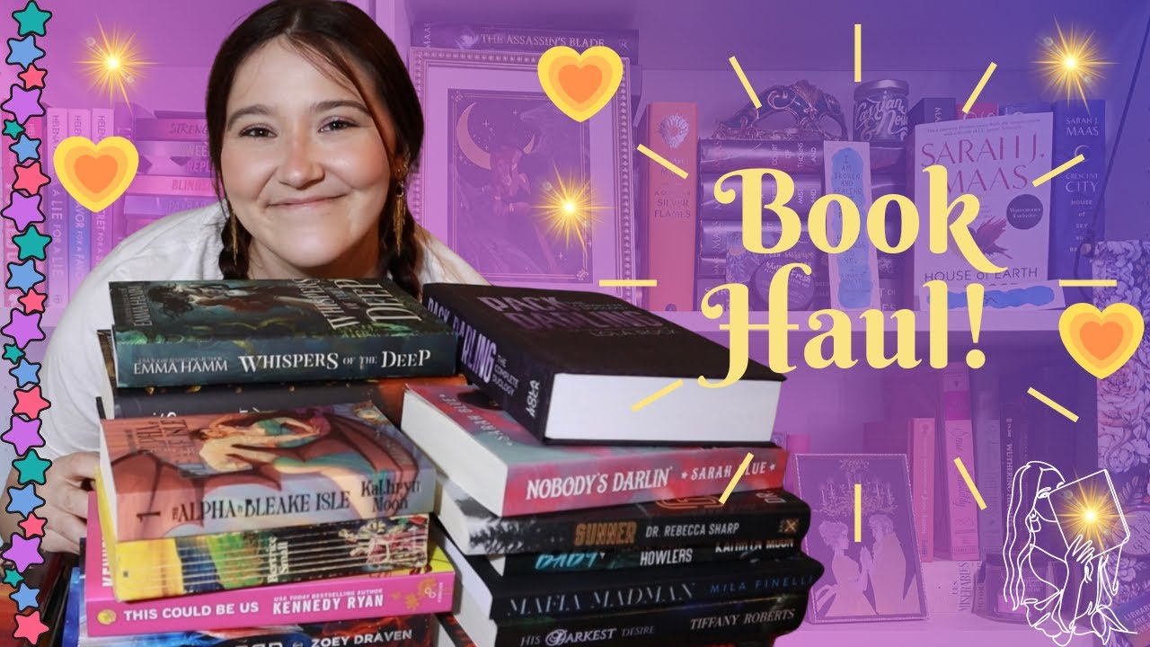 Book Haul // lots of romance books, Apollycon haul - YouTube