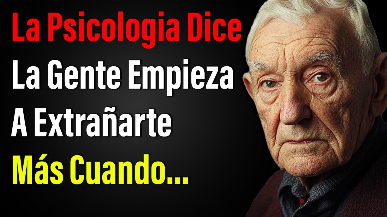 La gente empieza a extrañarte más cuando... - YouTube