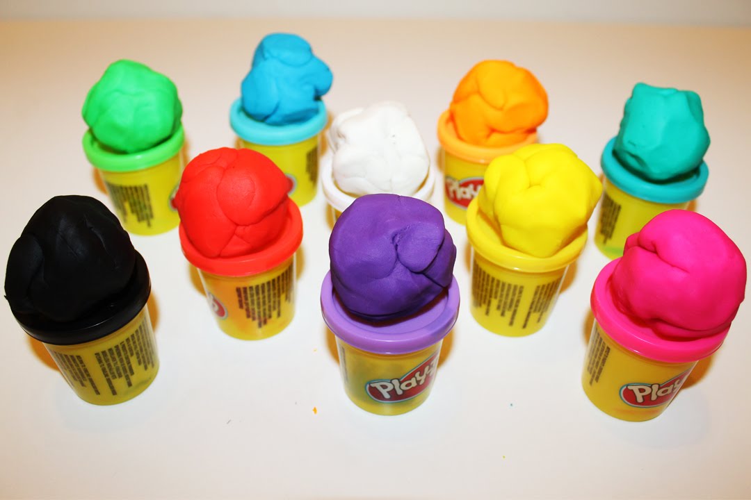 Learn Colours with Play-Doh | Ten Different Play-Doh Colours - YouTube