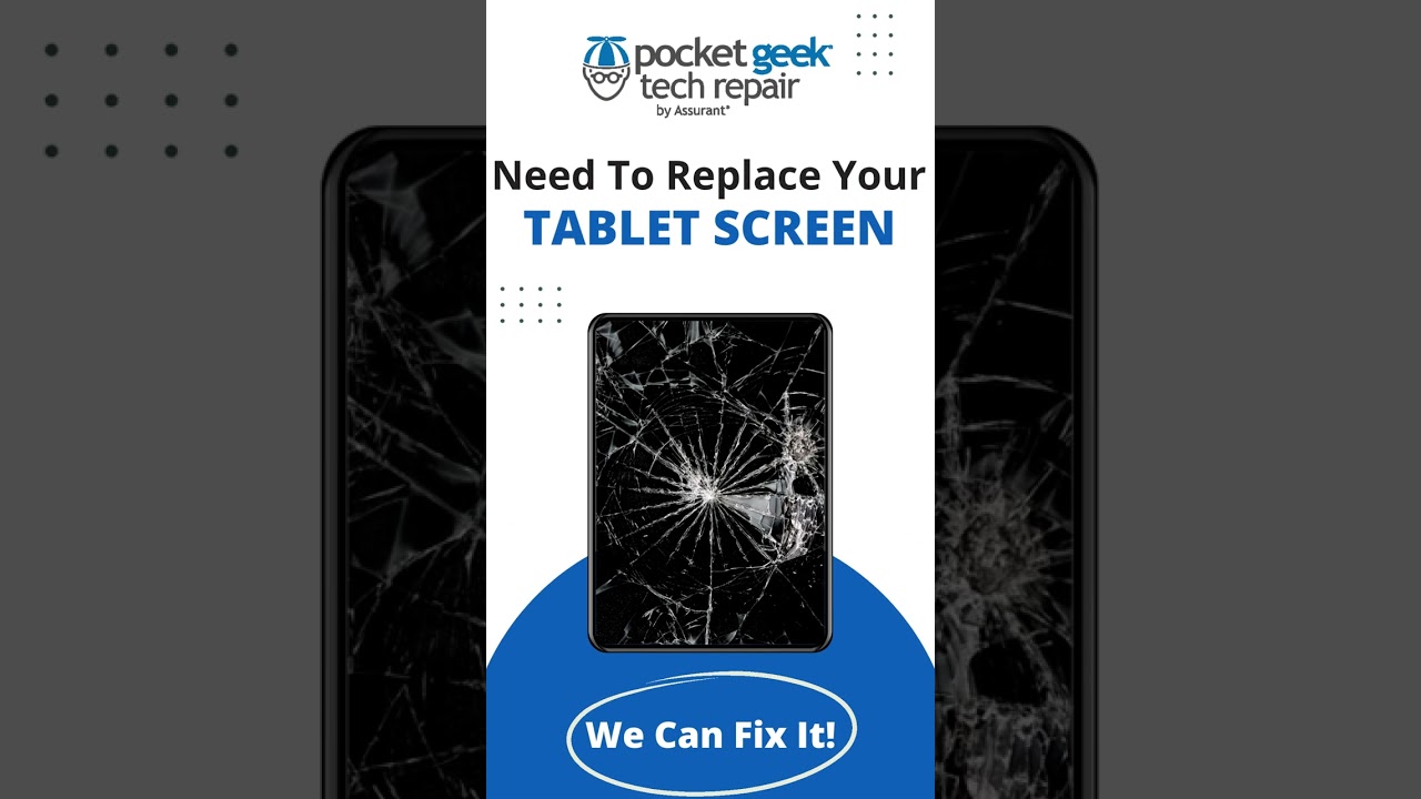 Pocket Geek Tech Repair Tablet Screen Replacement - YouTube