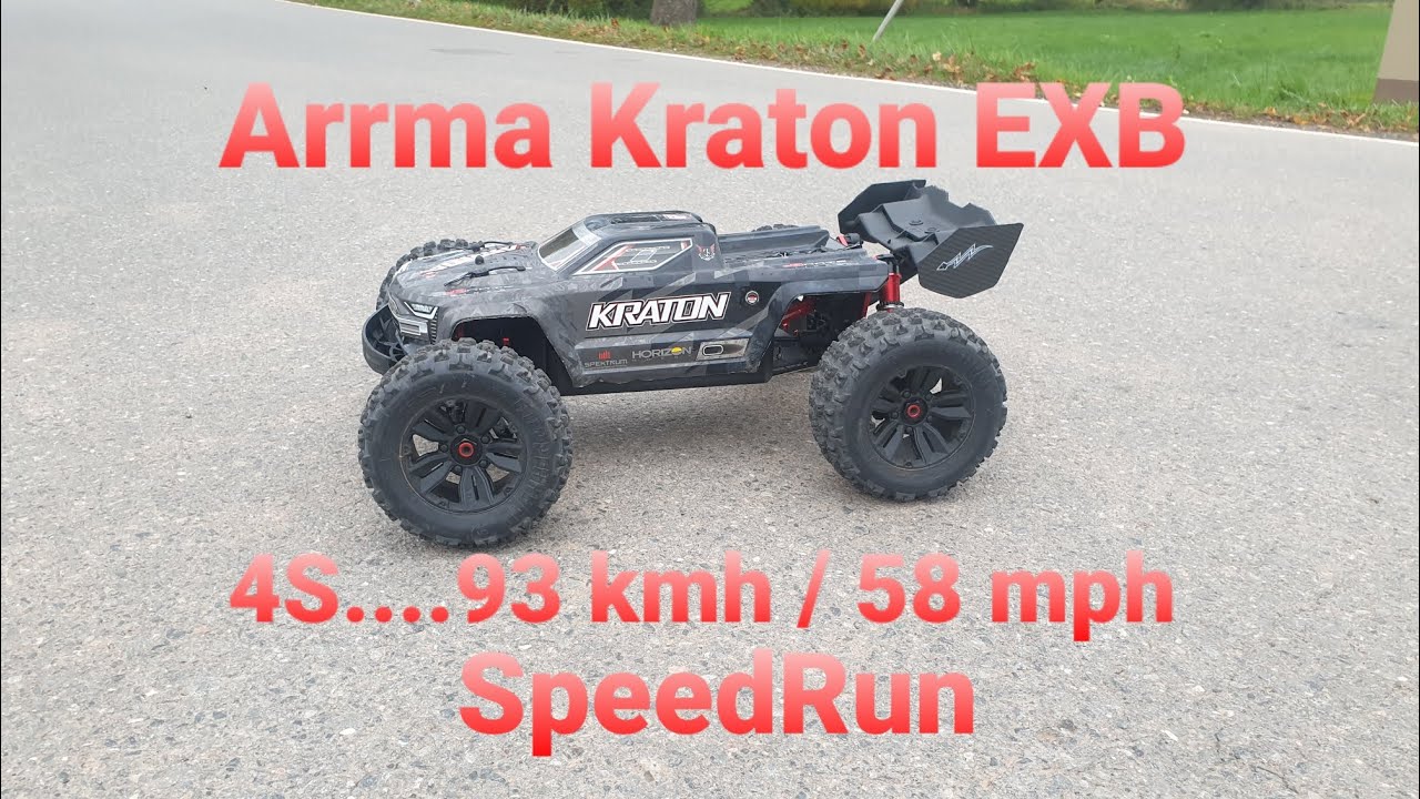 Arrma Kraton EXB 4S ...93 kmh / 58 mph - YouTube