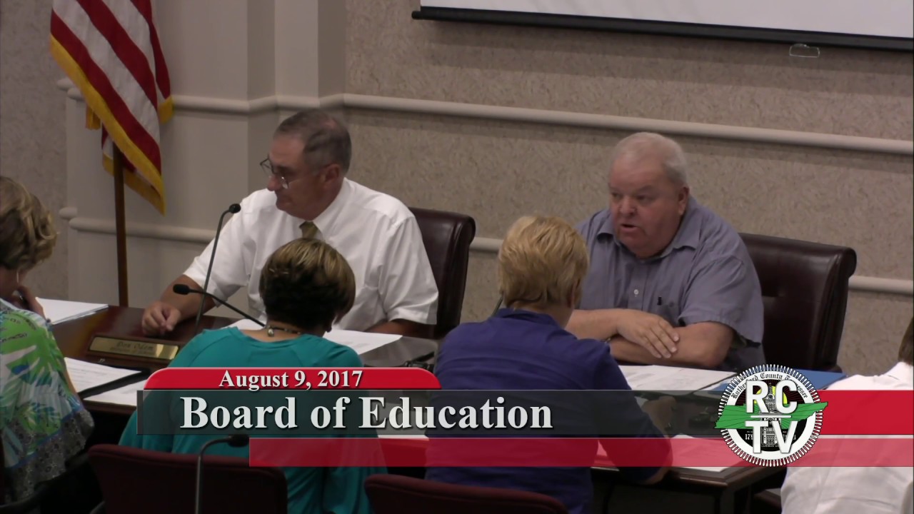 Board of Education Policy Committee Meeting - August 9, 2017 - YouTube