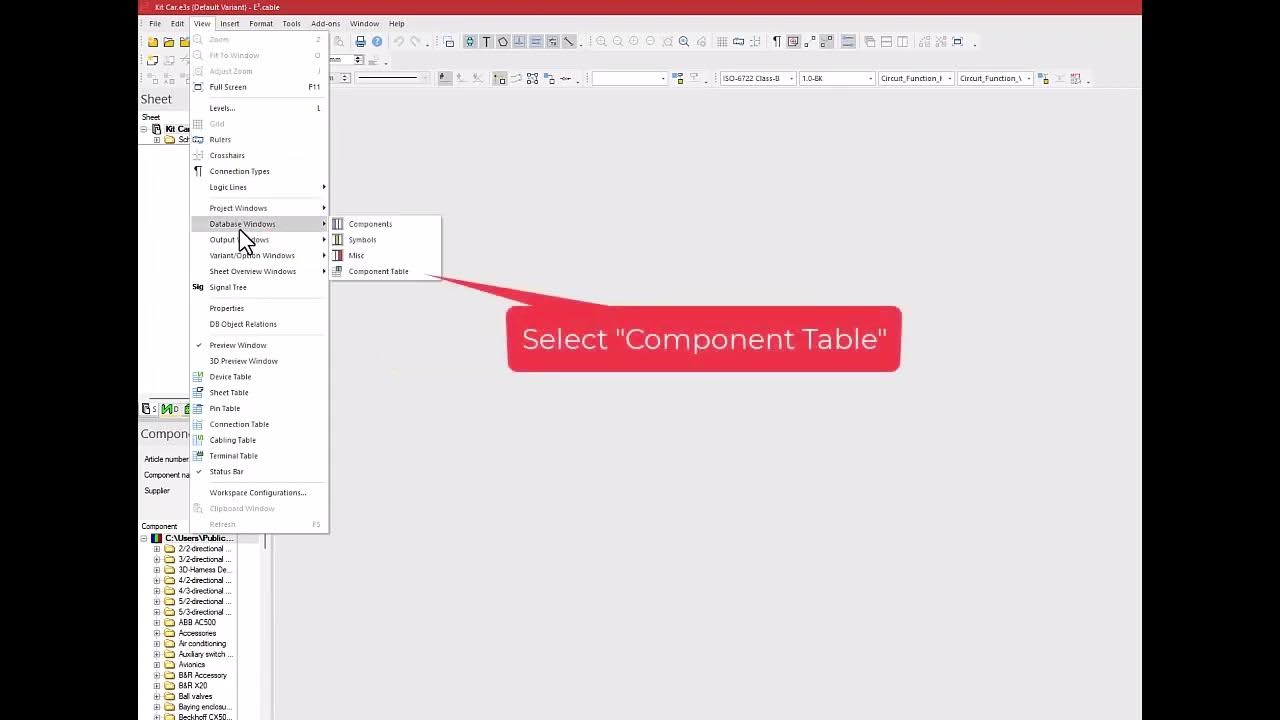 E3.series - Where to find the Component Search Dialog - YouTube