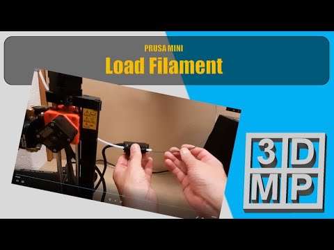 Prusa Mini 3d printer Load Filament - YouTube