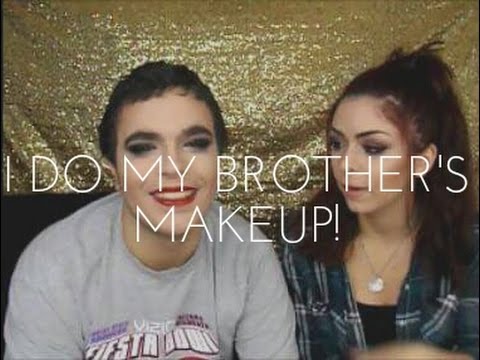 WATCH ME DO MY BROTHER'S MAKEUP! - YouTube