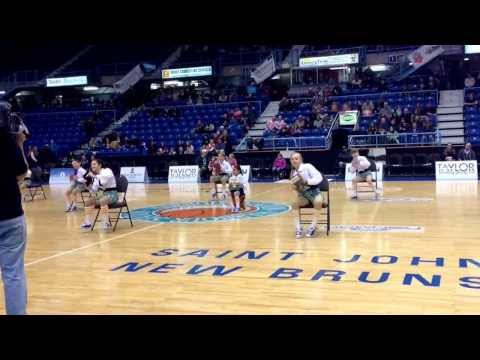 Mini Millies perform at halftime on School Spirit night