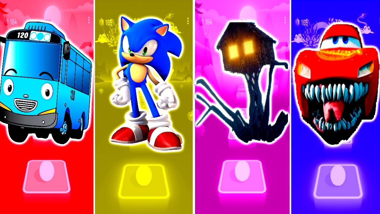 Tayo Little Bus 🆚 SONIC 🆚 Spider House Head 🆚 MCQUEEN 🎶 Who Will Win? 🎯 ...