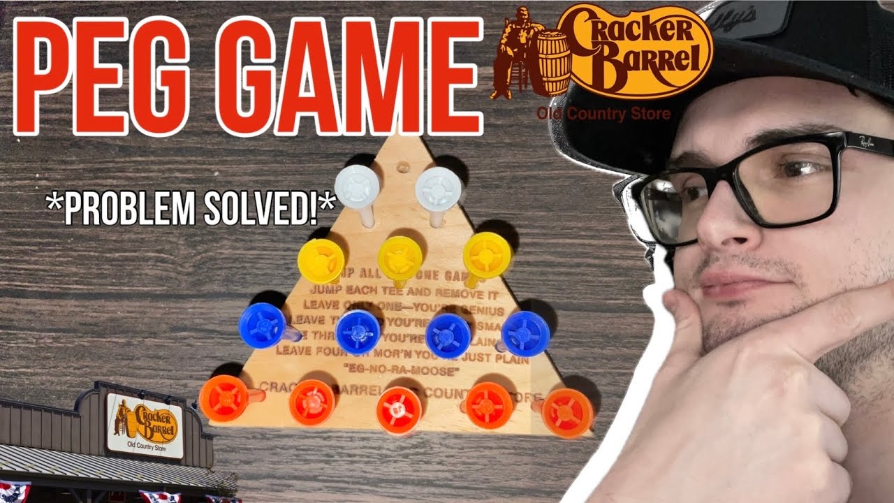PEG GAME! (Cracker Barrel) *PROBLEM SOLVED* - YouTube