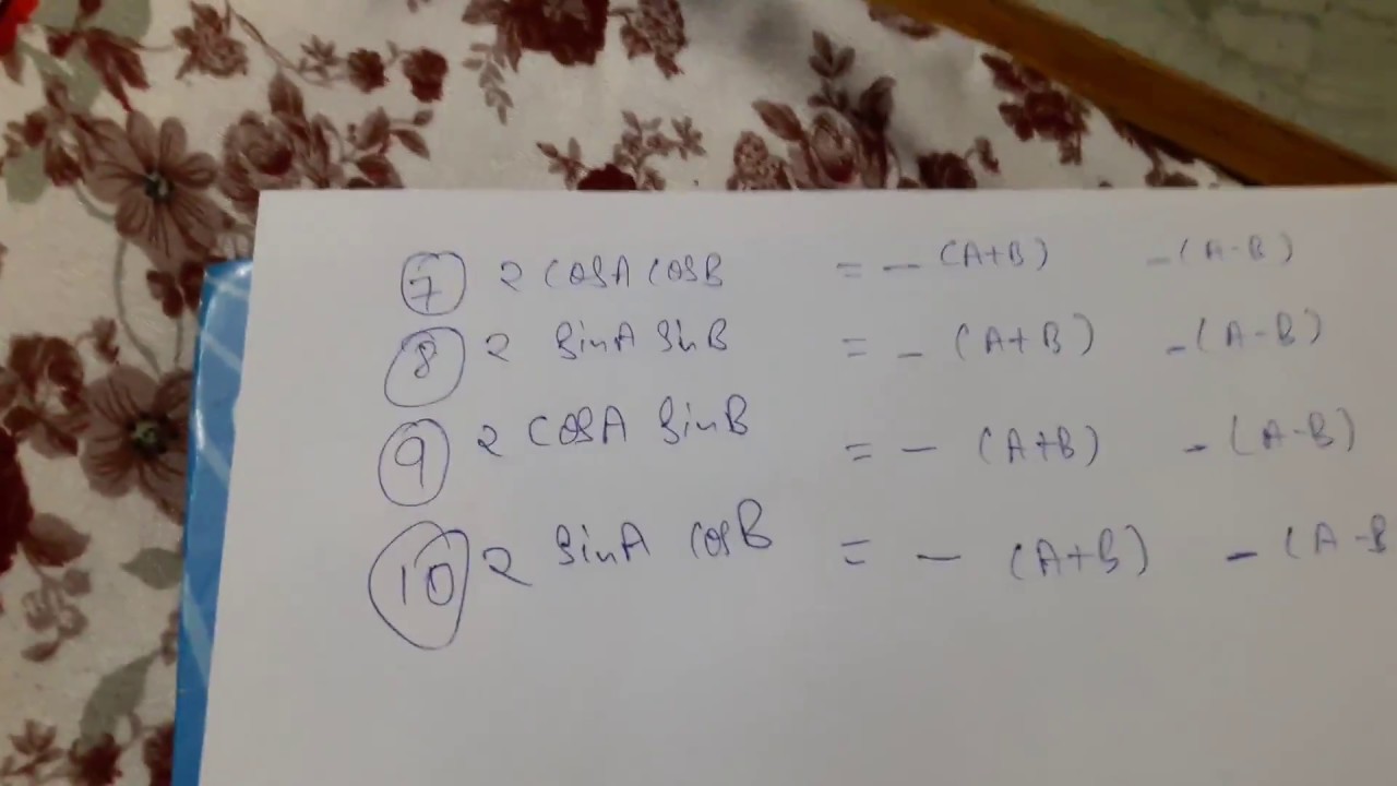 Tricks to learn trigonometry formulas!!!! in just 5 minutes perfectly ...