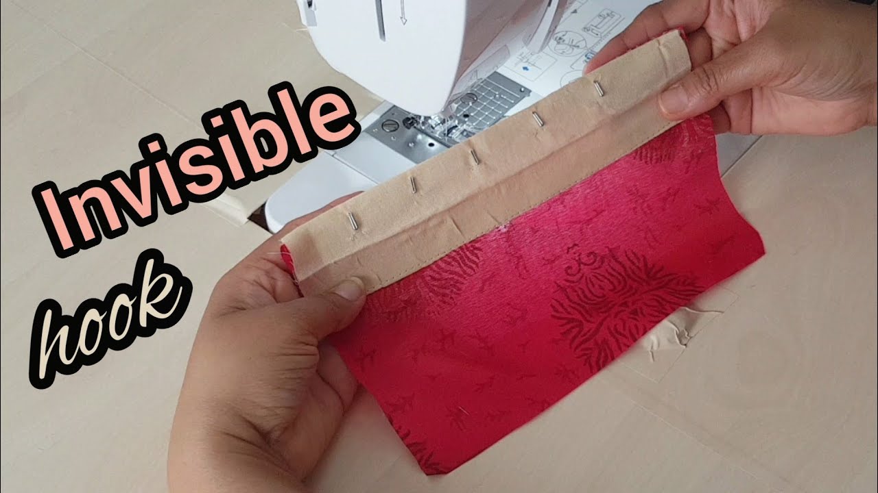 How to sew Invisible hook /DIYSewing tips /How To Insert A Concealed ...