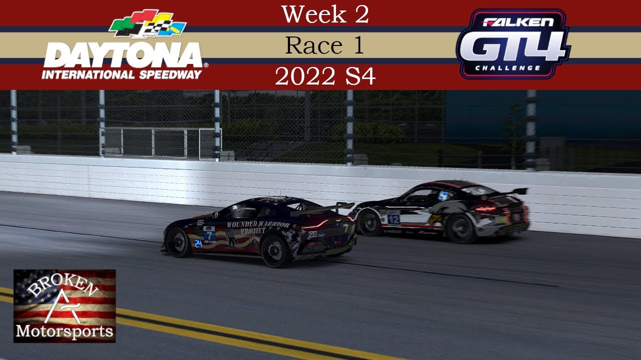 GT4 Falken Tyre Challenge Fixed - Daytona International Speedway - iRacing Road - Week 2 Race 1 ...