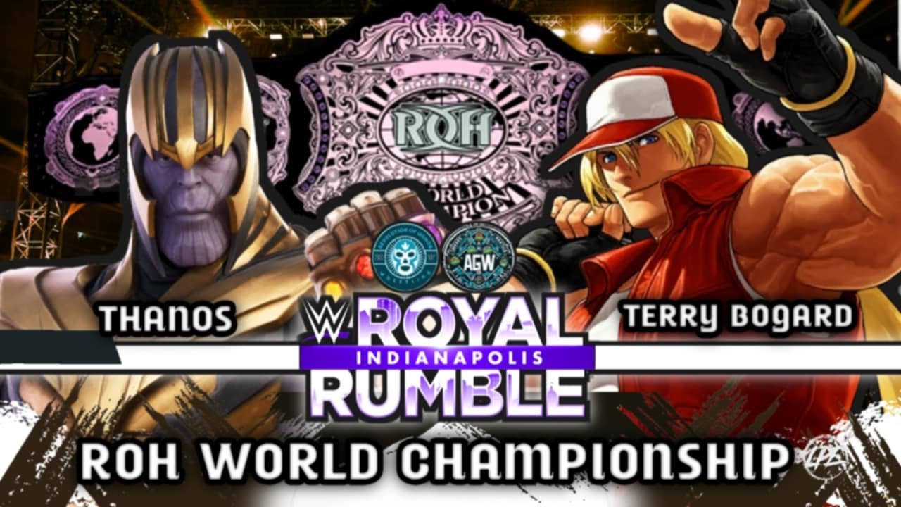 ROYAL TAKEDOWN RUMBLE: ROH World Championship: Thanos (C) VS Terry ...