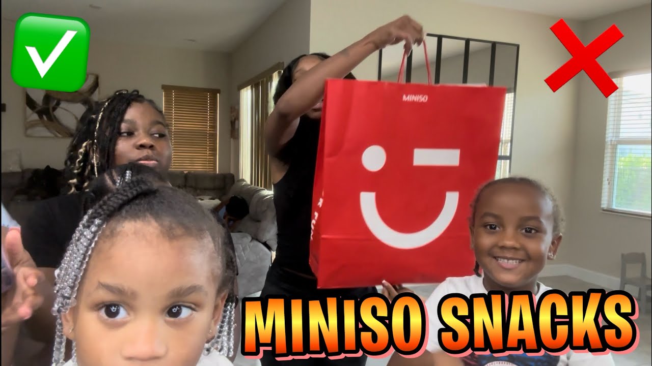 WE TRIED MINISO SNACKS 🫣 - YouTube