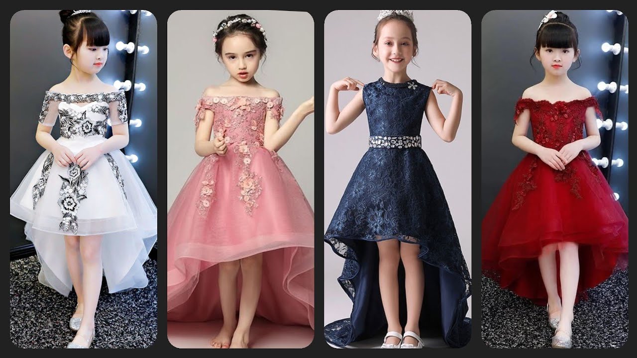 Kids gown designs 2020 || Latest high low gown designs for kids girls ...