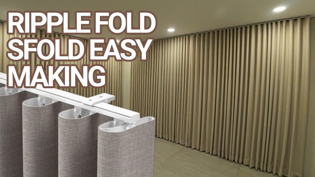 NO MORE BORING WINDOWS! MAKE ELEGANT S-FOLD CURTAIN'S YOURSELF - YouTube