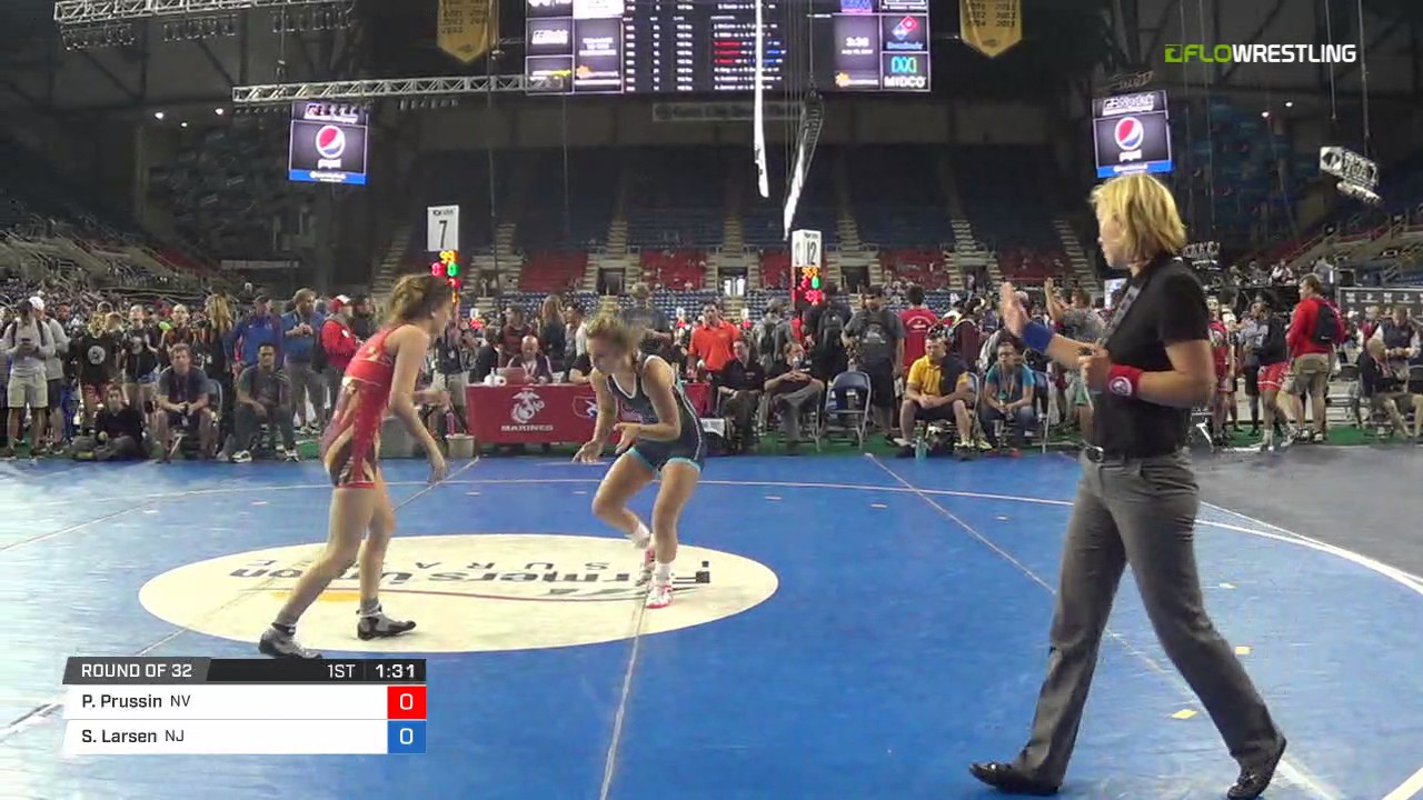 Junior WM 112 Round of 32 - Peyton Prussin (NV) vs. Samantha Larsen (NJ ...