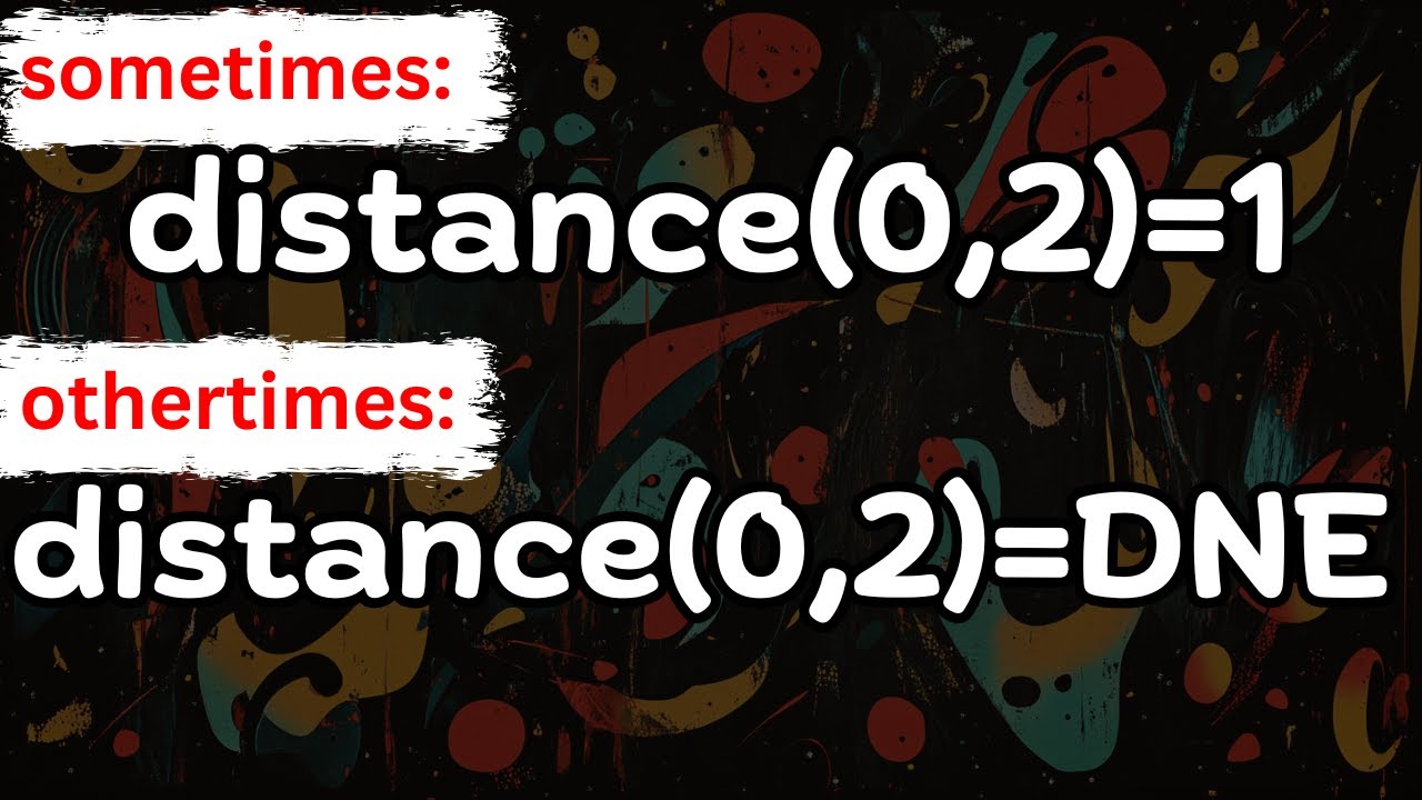 topology can make distance weird... - YouTube