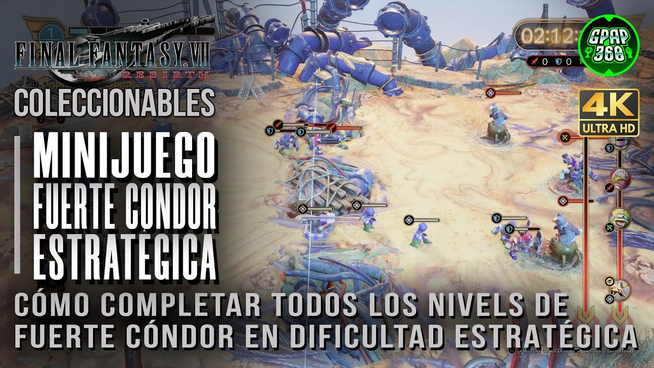 Final Fantasy VII Rebirth | Guía minijuego Fuerte Cóndor en dificultad ...