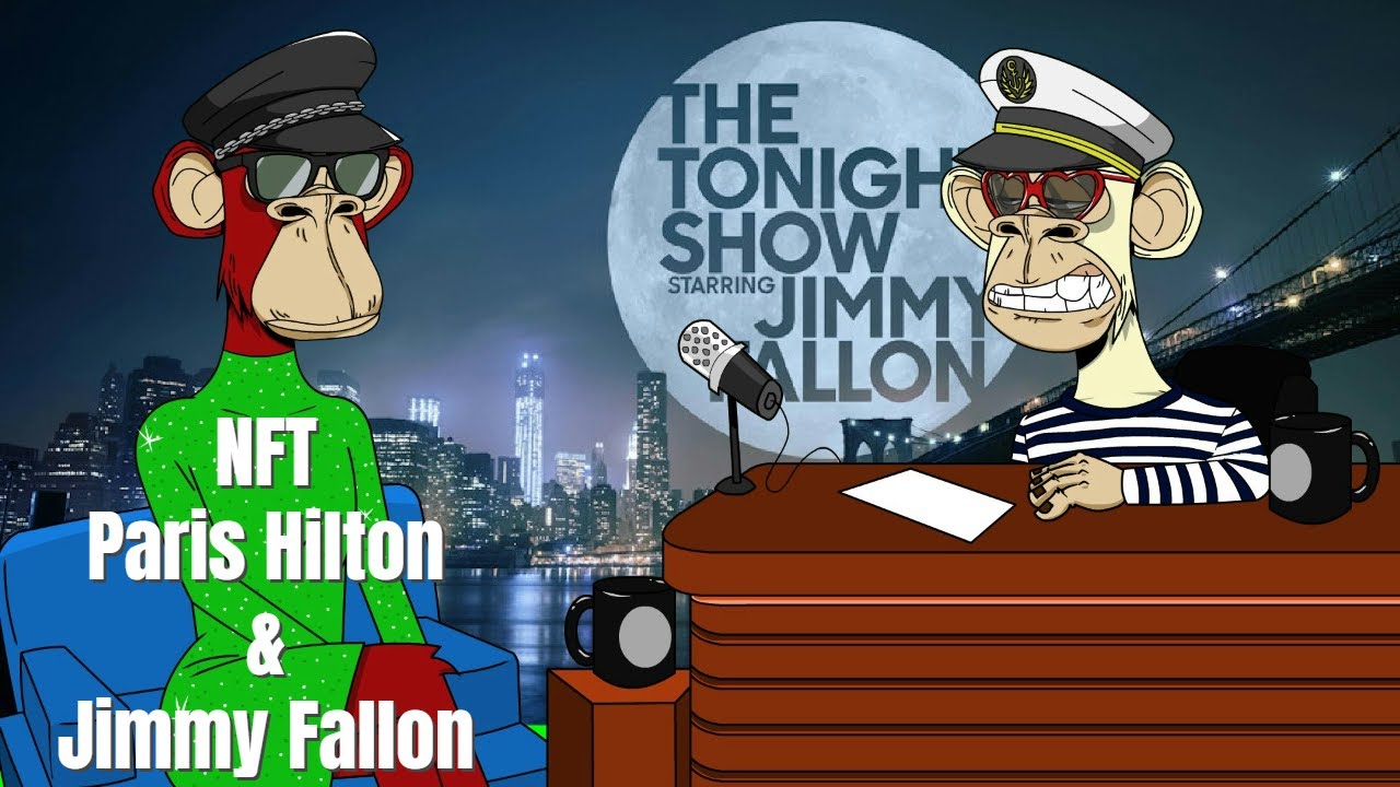 NFT Paris Hilton and Jimmy Fallon Interview - YouTube