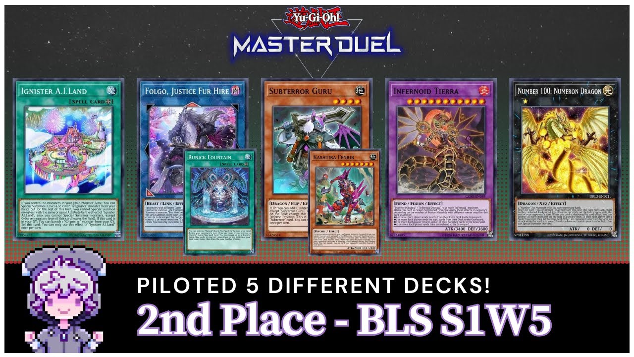 2nd Place in BLS Tournament while sick & playing 5 different decks! Yu ...