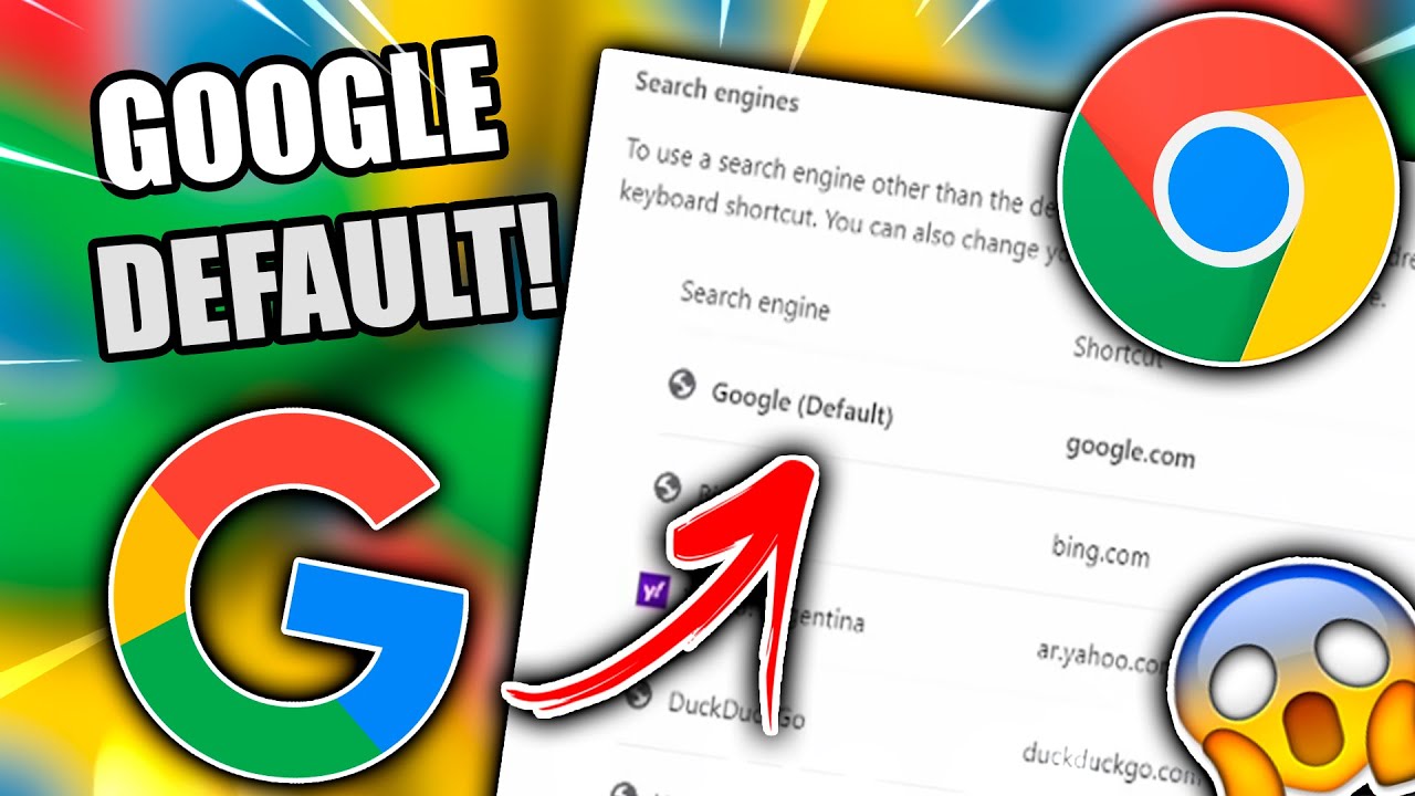 🚫 BYE BYE YAHOO: How to set GOOGLE as a PREDETERMINED SEARCH in GOOGLE ...