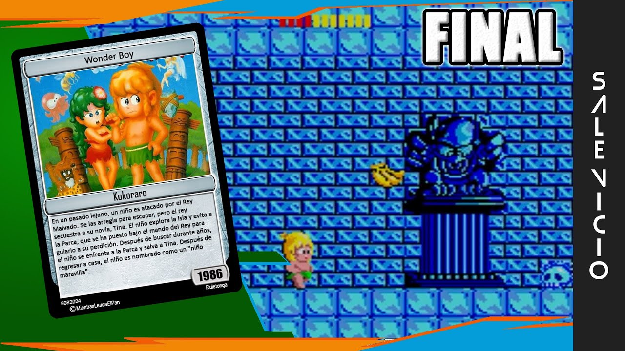 AREA 9 🦖 Un Glaciar y el Rey Drancon 🔫Wonder Boy Sega Master System Let ...