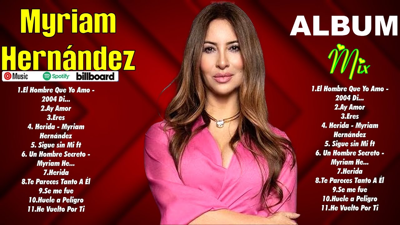 Myriam Hernández Grandes Exitos 2024 18 Canciones Mas Escuchadas
