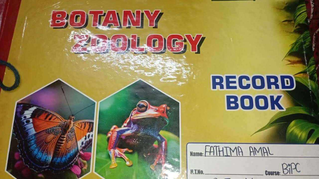 How to write second year Botany record Book in detail in Hindi/urdu ...