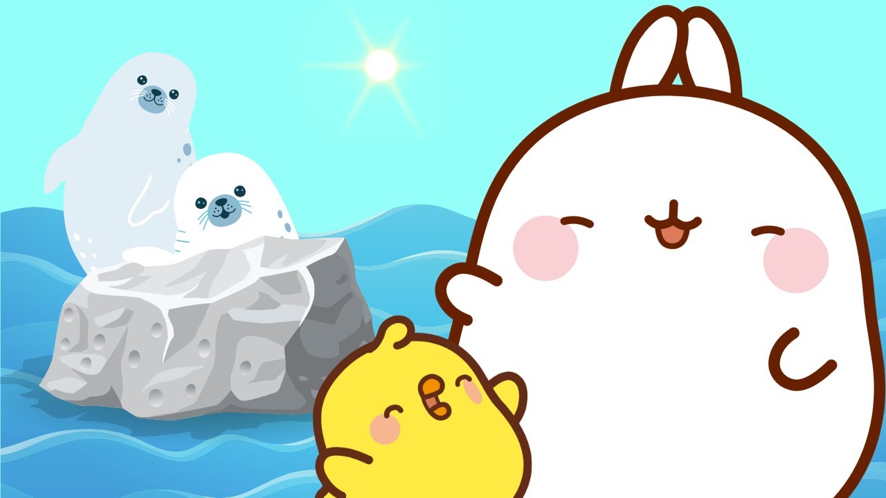 Molang & Piu Piu with Baby Seal | Funny Cartoons | PopTeenToons - YouTube