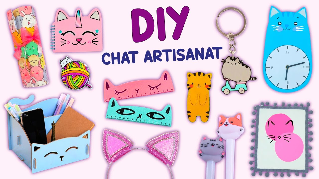 12 IDÉES DE BRICOLAGE SUR LE THÈME DES CHATS - BRICOLAGE CHAT ...