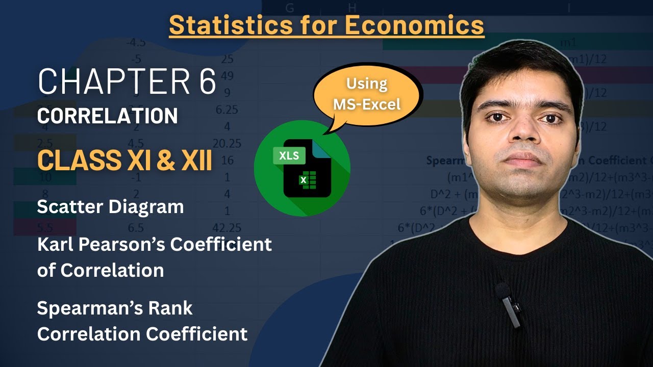 Correlation | Karl Pearson | Spearman's Rank | Chapter 6 | Statistics ...