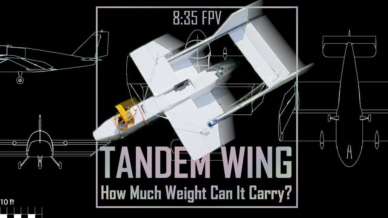 DIY Tandem Wing Design Pt II - How Much Weight Can It Carry? - YouTube