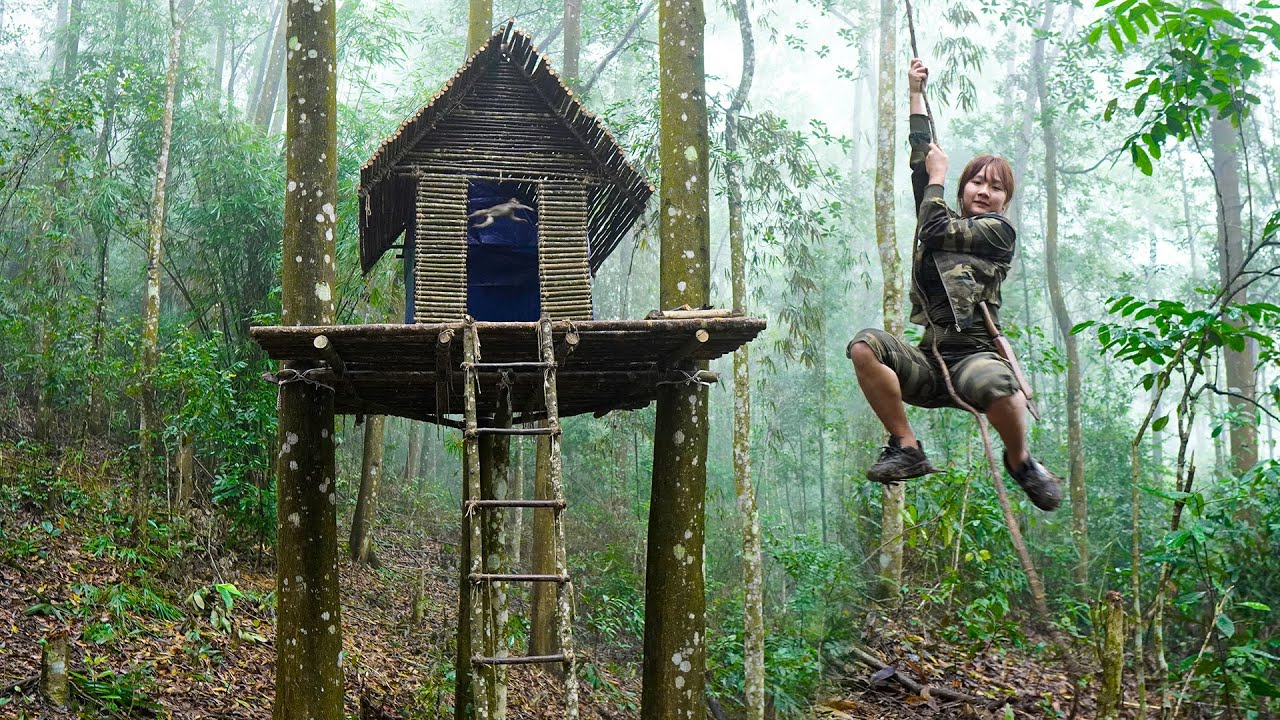 Perfecting the Tree House in Heavy Rain, Wet, and Cold - Cook Well with ...