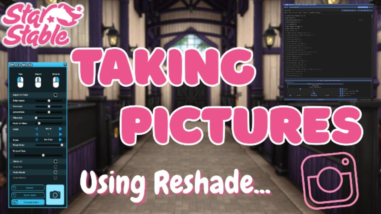 Take Pictures Using Reshade With Me! | Star Stable - YouTube