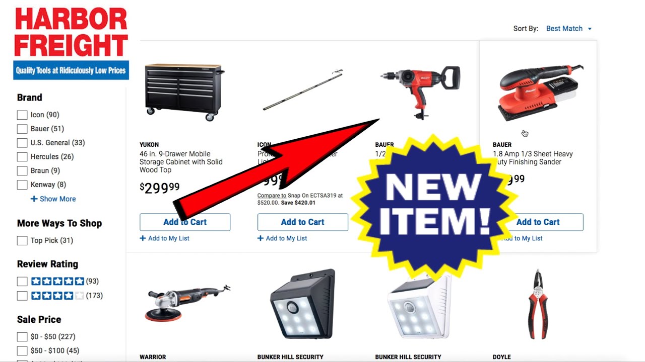 New Tools @Harbor Freight - YouTube