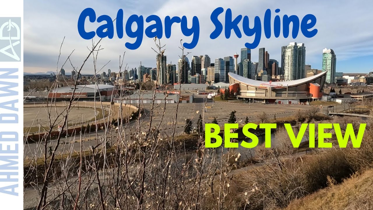 Amazing Calgary City Skyline View From Scotsman’s Hill | | Calgary 4K ...