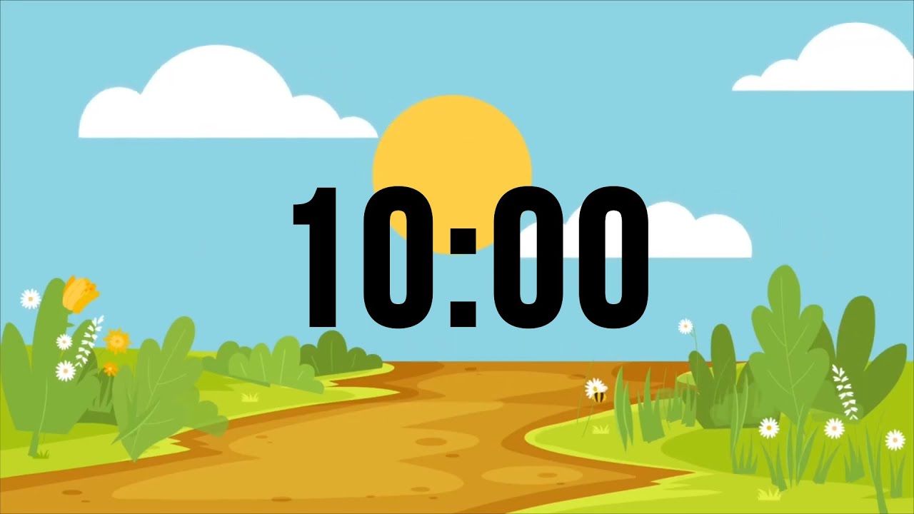 10 Minute Countdown Timer with Music For Kids - YouTube