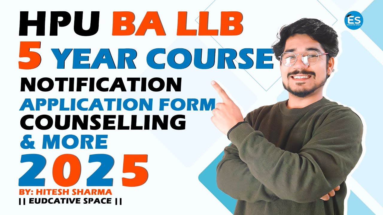 HPU BA LLB 5 Year Integrated Course Application Form 2025 || Last date ...