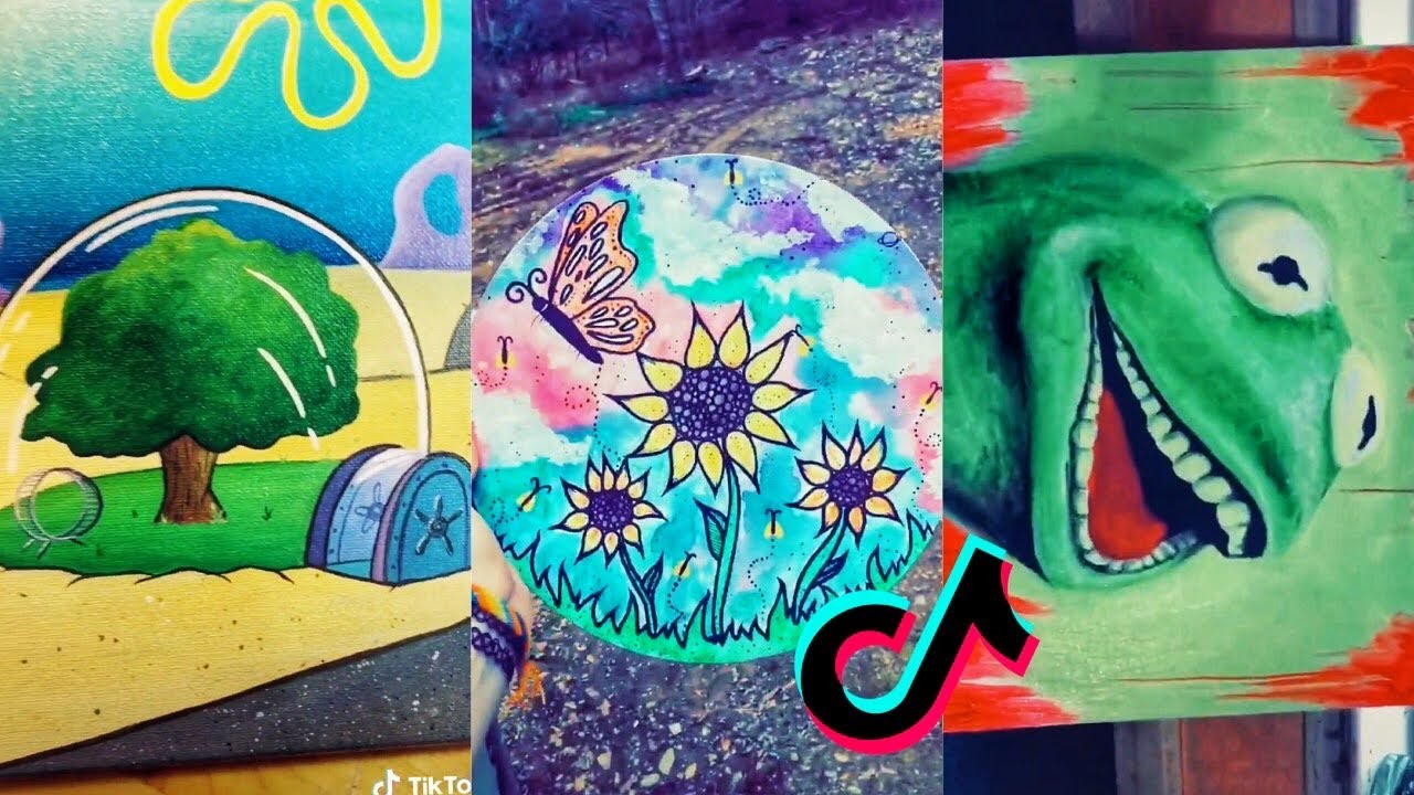 People Painting Things on TikTok for 7 Minutes Straight (Part 48) Tik ...