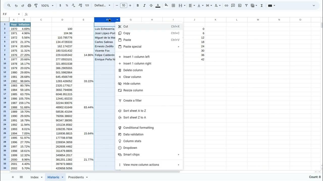 Example of code refactoring with spreadsheets - YouTube