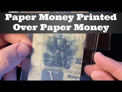 Paper money printed over paper money - YouTube
