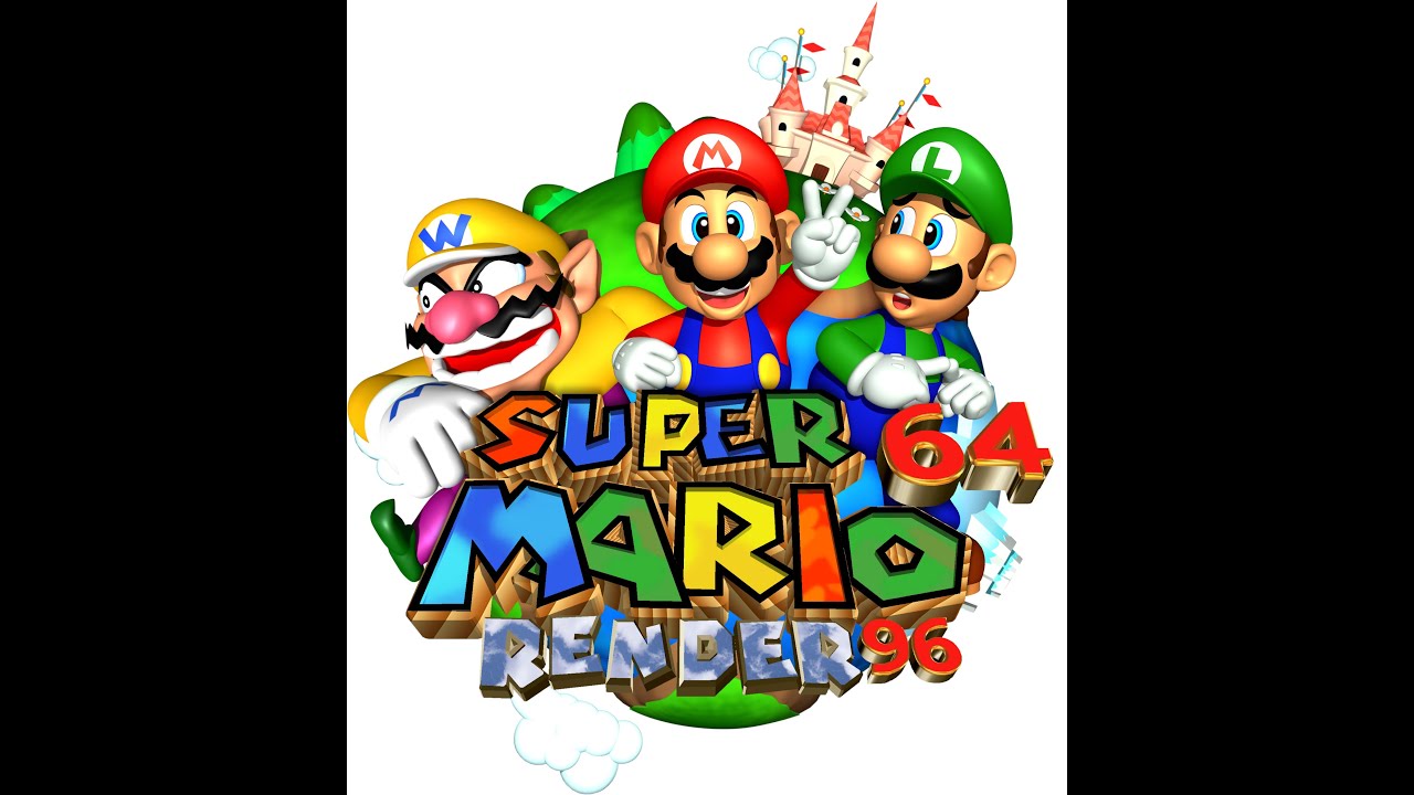 Playing Super Mario 64 render 96 - YouTube