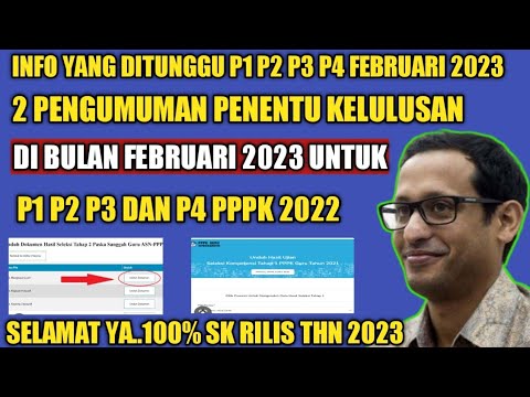 JELANG FEBRUARI 2023 !! 2 INFO PENENTU KELULUSAN P1 P2 P3 P4 LOLOS ASN...FEBRUARI 2023 - YouTube