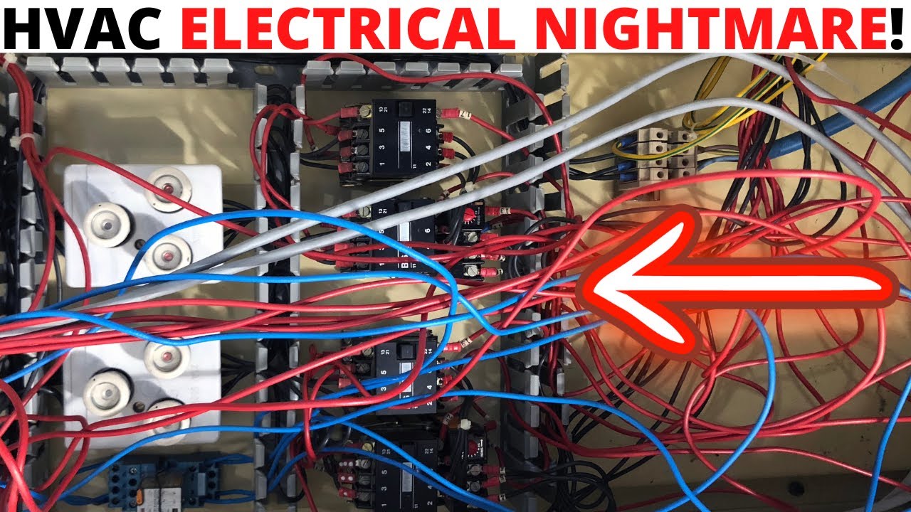HVAC Service Call: Electrical Wiring NIGHTMARE! Infrared Patio Heater ...