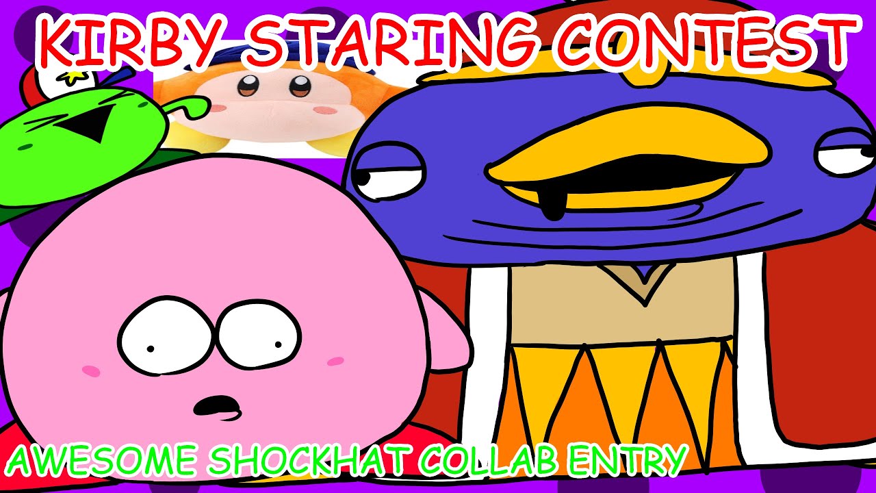 Kirby staring contest (featuring @ShockHat734) - YouTube