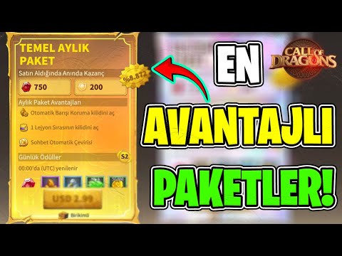 OYUNA BAŞLANGIÇTA ALMAN GEREKEN EN ÖNEMLİ VE AVANTAJLI PAKETLER! – Call of Dragons