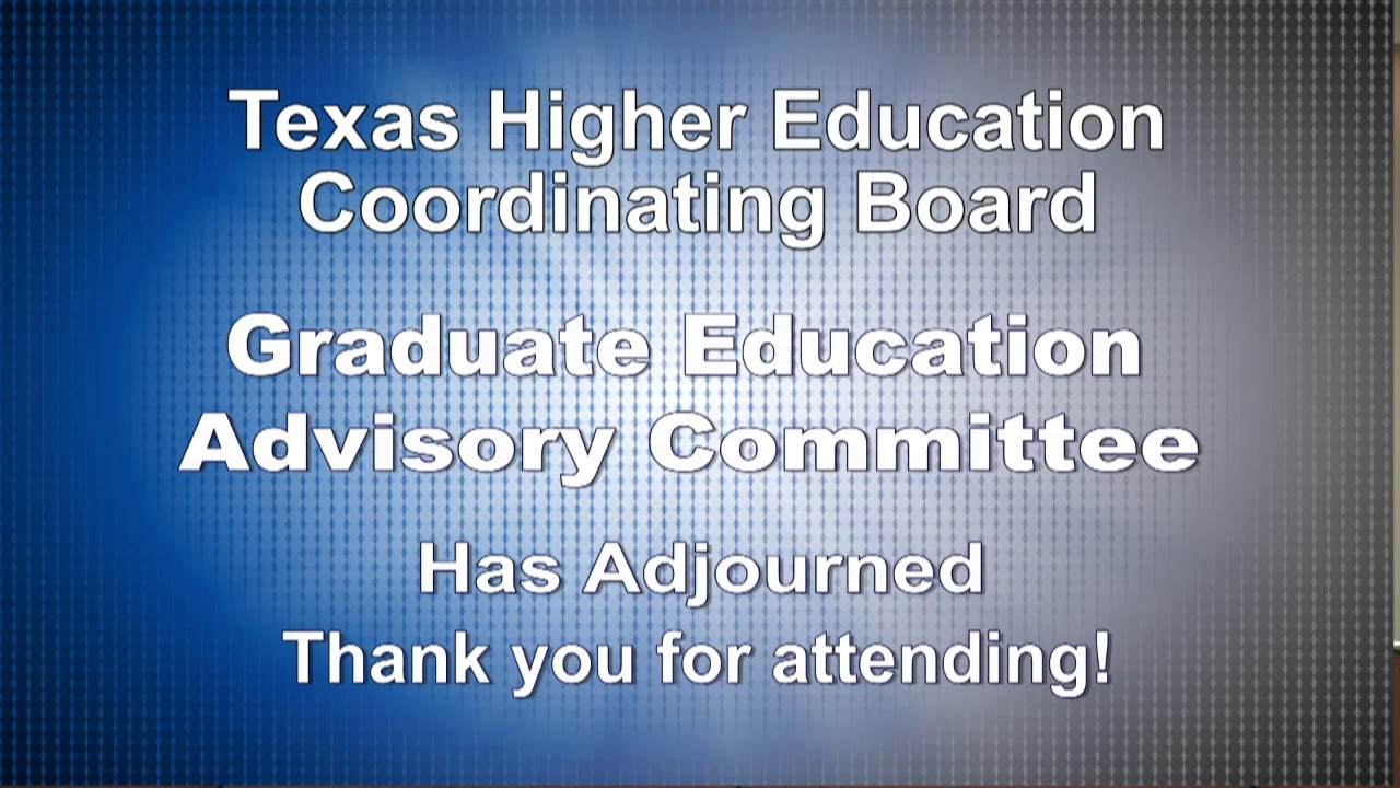 Graduate Education Advisory Committee (GEAC) - YouTube