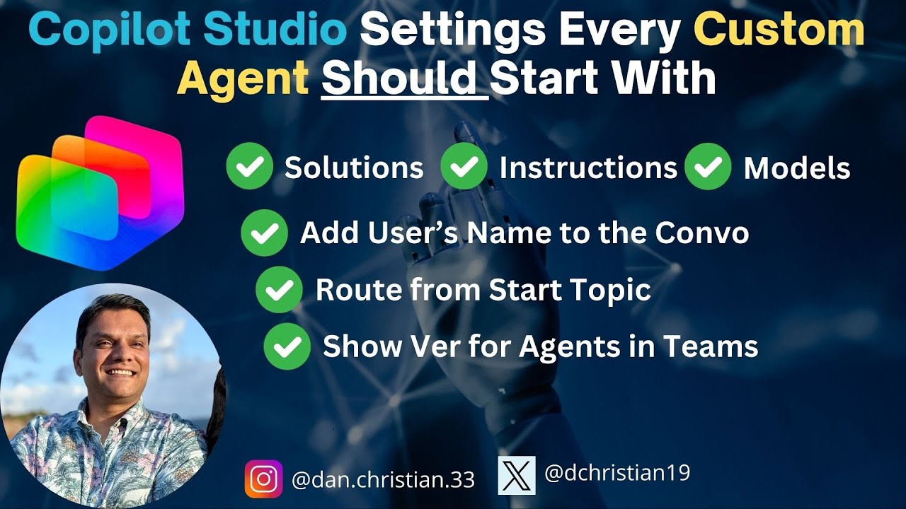 Copilot Studio Settings Every Custom Agent Should Start With - YouTube