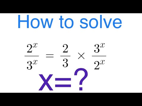 A simple exponential equation|Find x?|mathstricks - YouTube