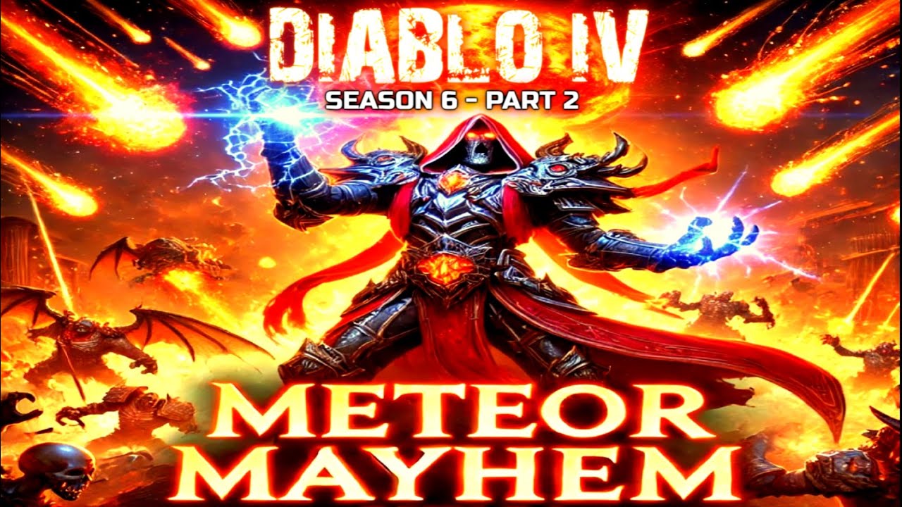 Season 6 Diablo 4: Meteor Mayhem Sorcerer Action Part 2 - YouTube